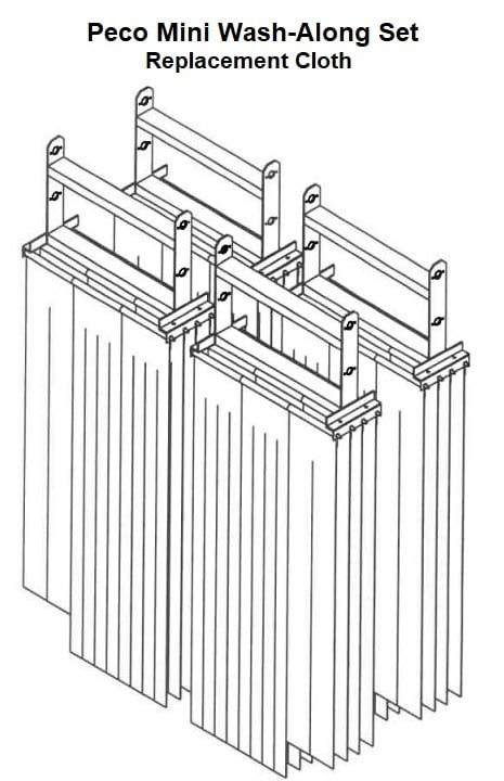 Peco Wash-Along Mitter Set, Replacement Cloth - Red